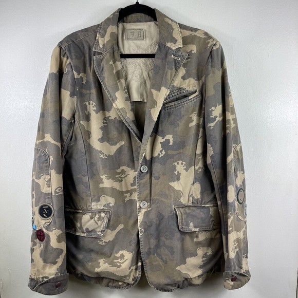 Diesel | Jackets & Coats | Diesel Vintage Camo Cargo Utility Pockets ...